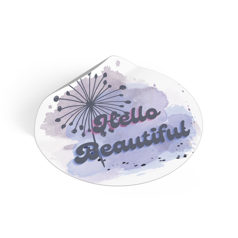 Hello Beautiful Vinyl Sticker - Etsy