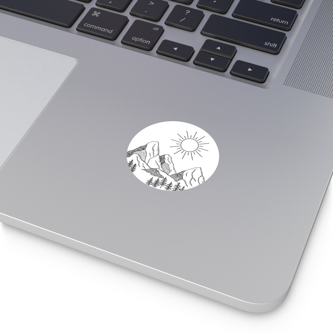 Mountain Vinyl Sticker - Etsy