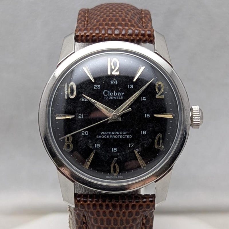 Silver Watch Black Dial - Etsy