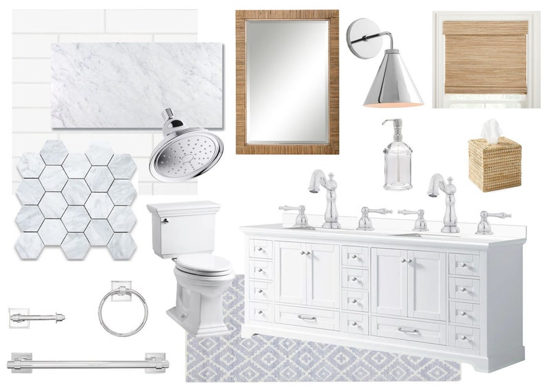 Custom Bathroom Design With 3D Rendering + Floor Plan - Etsy