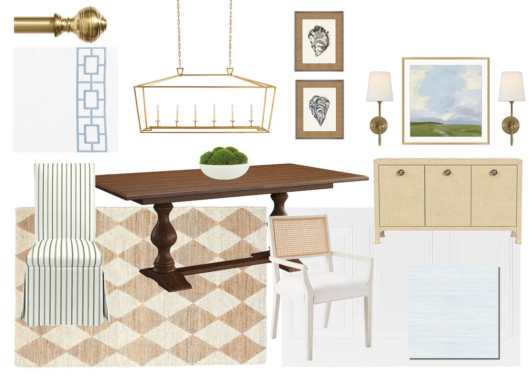 Dining Room Custom E-design Interior Design - Etsy