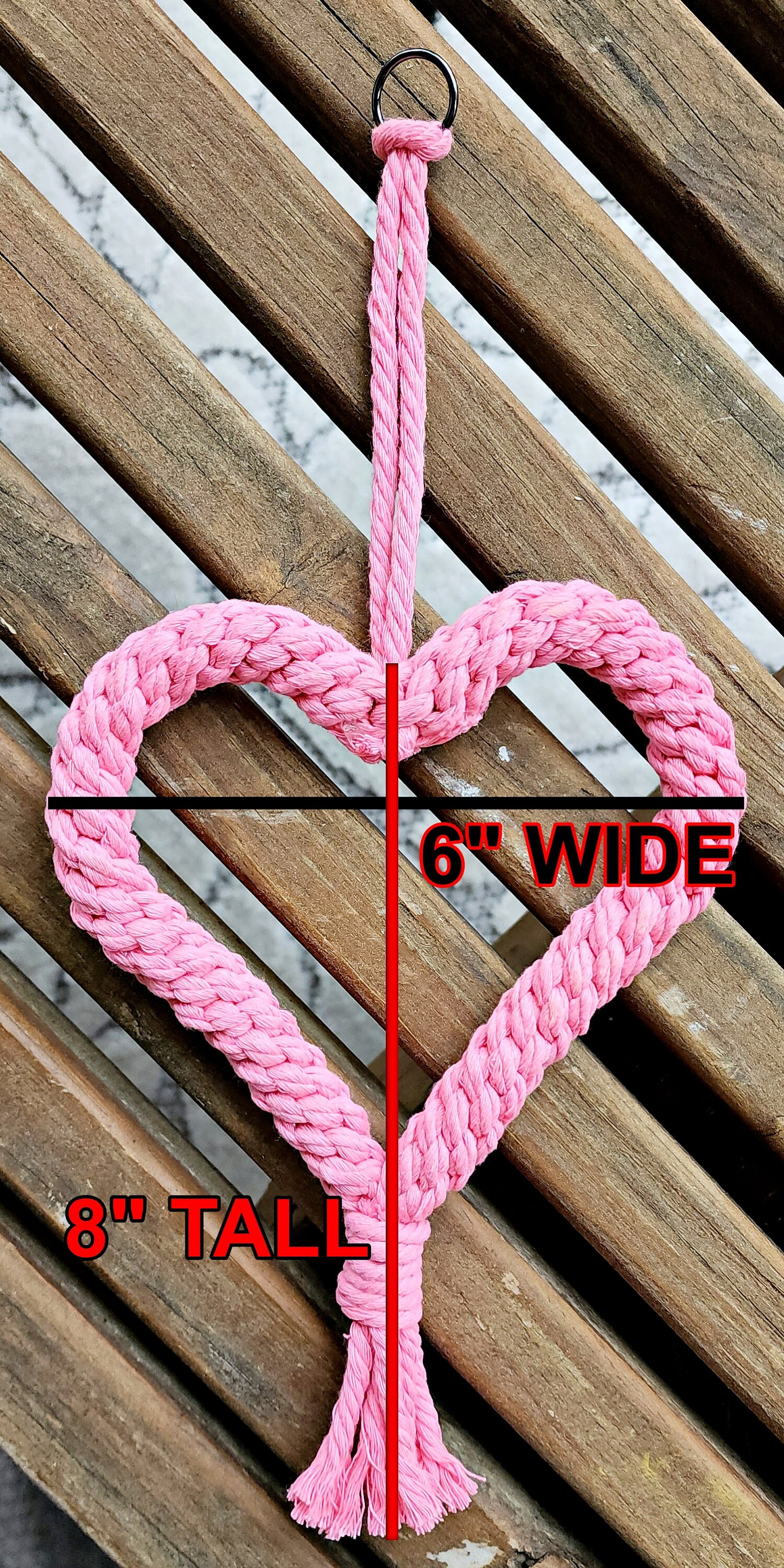 Macrame Heart Ornament - Etsy