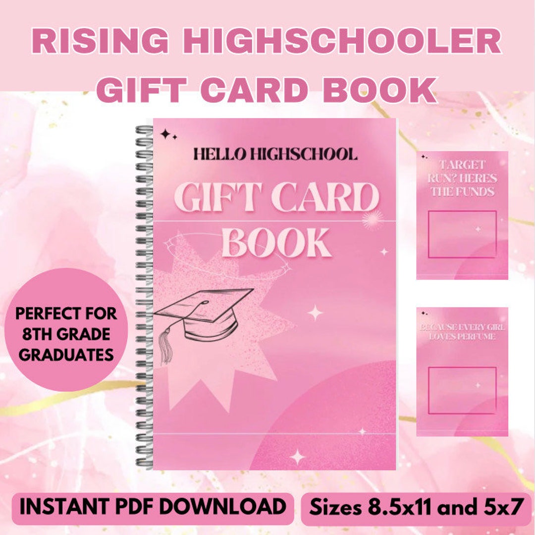 8th Grade Graduation Gift, Graduation Gift Card Book, Graduation Gift ...