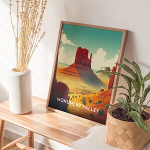Monument Valley Utah Poster, Iconic Desert Landscape Art, Framed ...