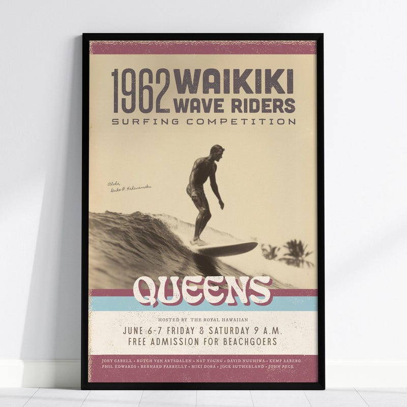 Vintage Surf Print - Etsy