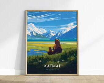 Katmai National Park and Preserve Poster - Etsy