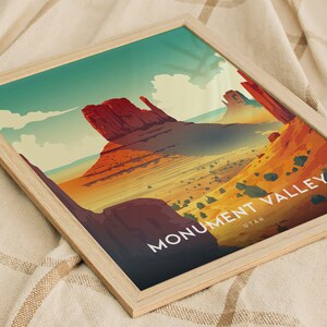 Monument Valley Utah Poster, Iconic Desert Landscape Art, Framed ...