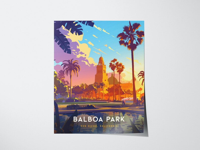 Balboa Park Poster: San Diego Landmark Art Print - Etsy