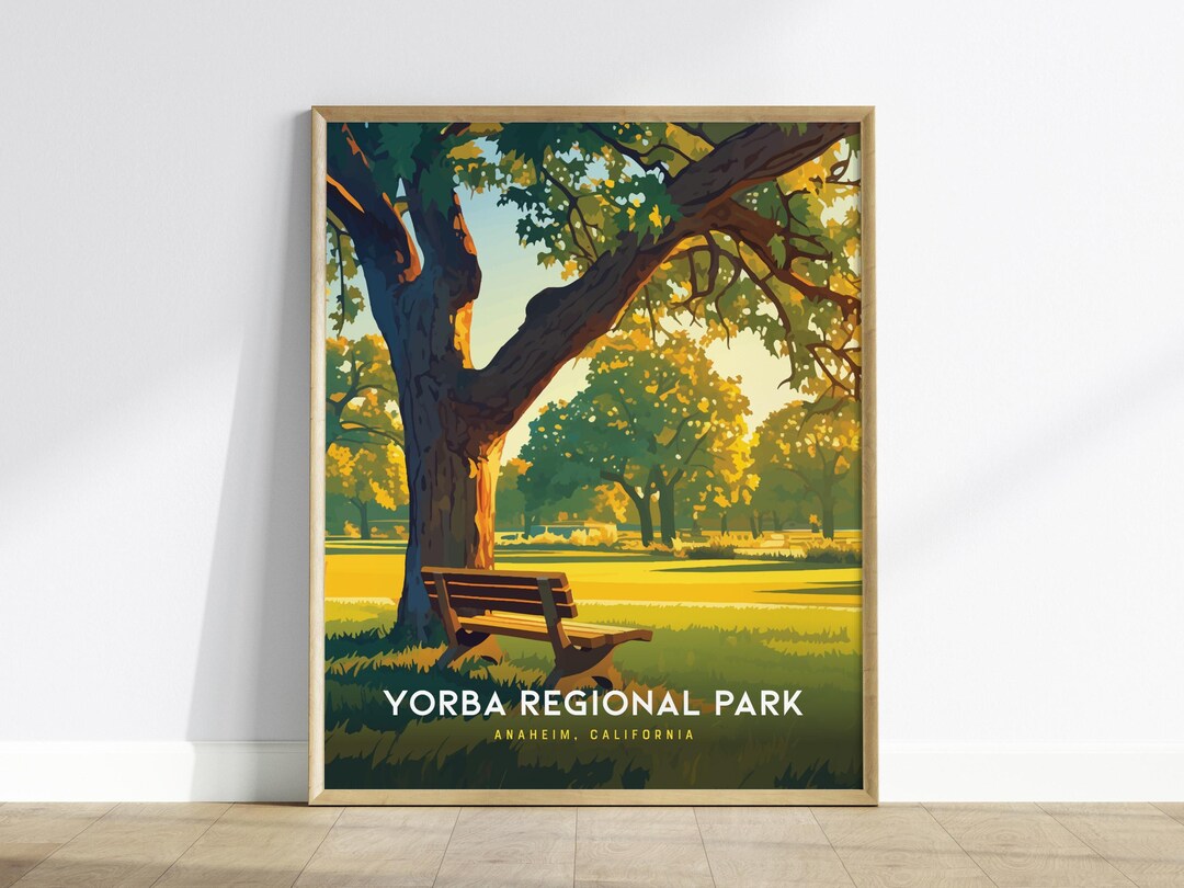 Yorba Regional Park Poster: Anaheim California Park Scenery - Etsy