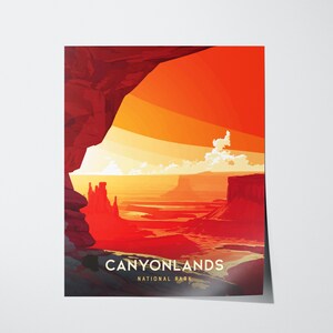 Canyonlands National Park, Utah Poster - Majestic Canyons & Plateaus ...