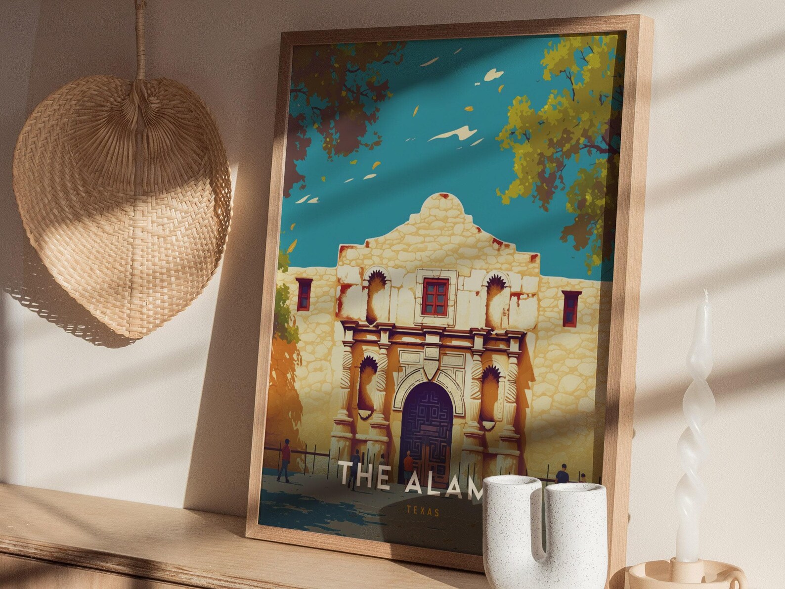 The Alamo Texas Print: San Antonio Historic Landmark Art - Etsy