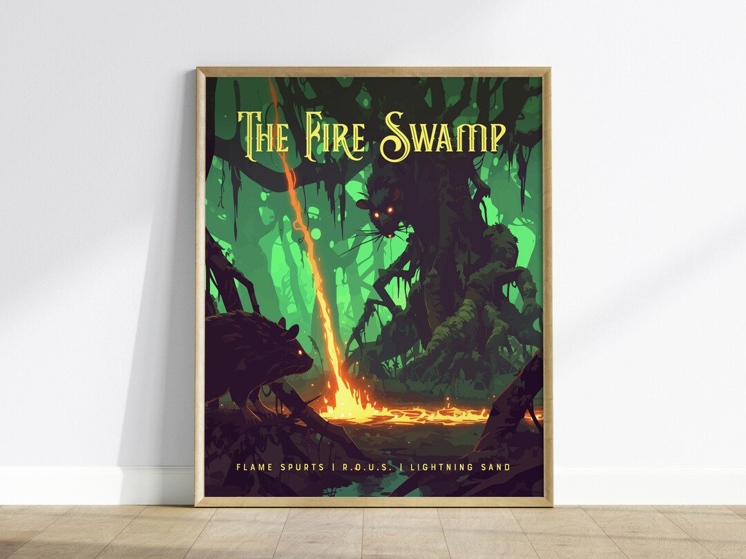 Fire Swamp, Princess Bride Collection, Framed Wall Art ROUS Movie ...