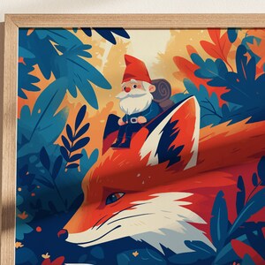 David the Gnome, 80s Nostalgia, Framed Wall Art Cute Classic Cartoon TV ...