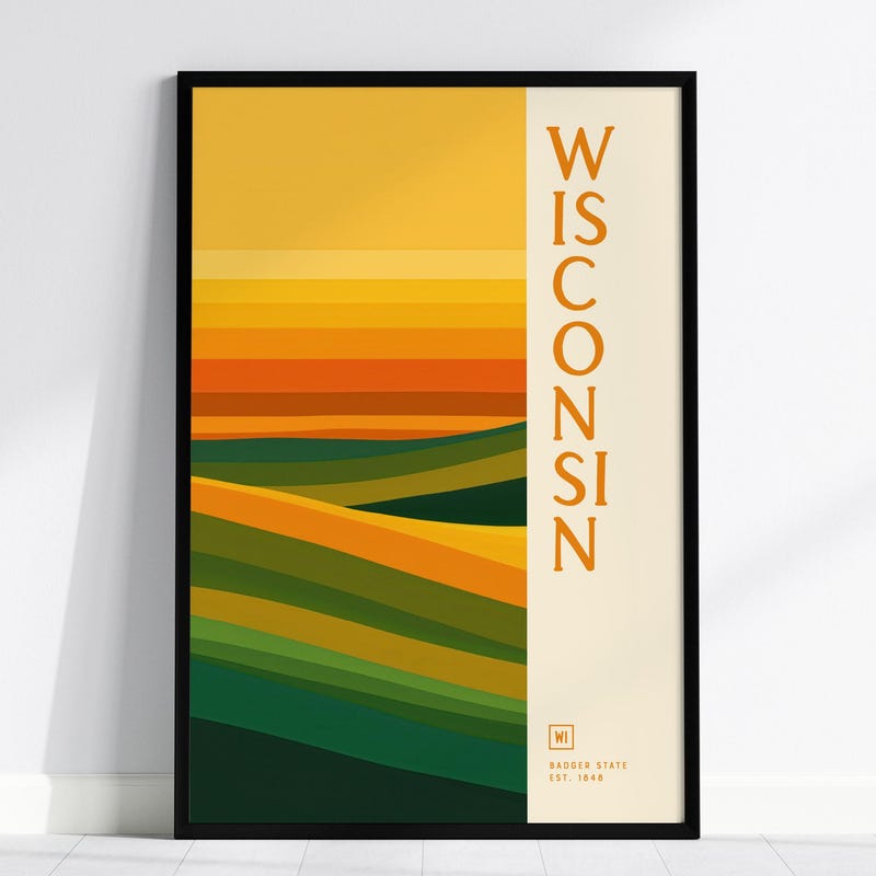 Wisconsin Art - Etsy