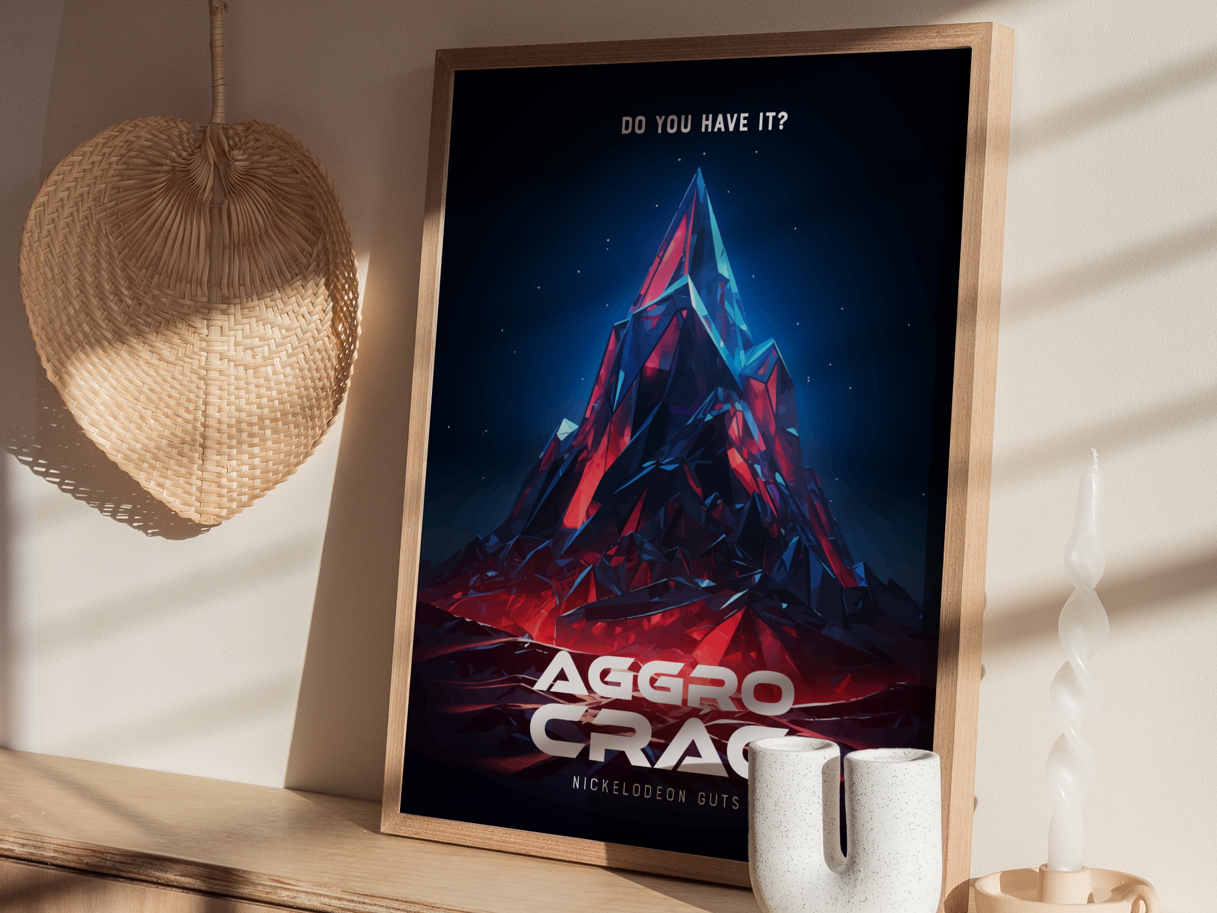Nickelodeon Guts Aggro Crag Framed Wall Art 90s Nick Fan Nostalgia ...
