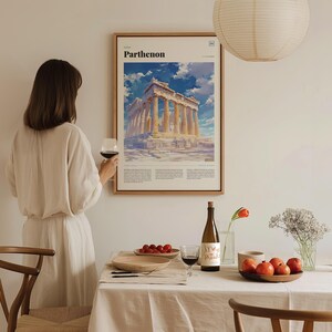 Parthenon, Athens Greece Poster – Ancient Greek Temple Wall Art ...