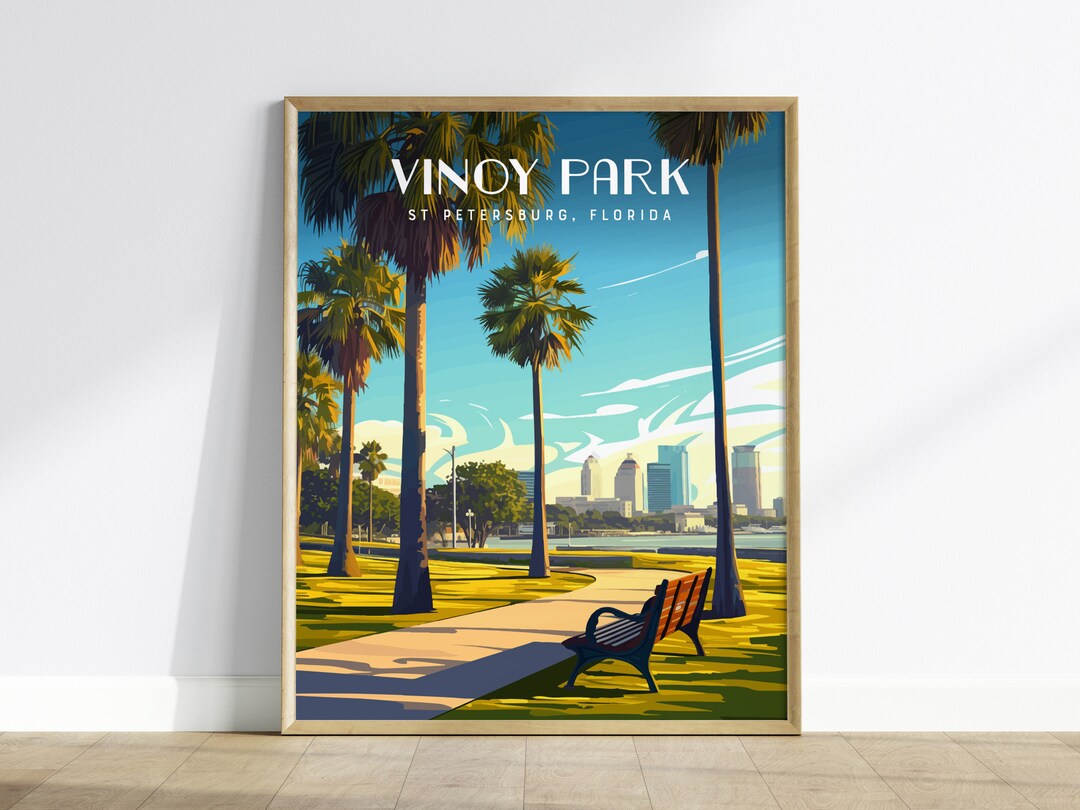 Vinoy Park Poster: St. Petersburg Florida Travel Print, Framed or Unframed - Etsy