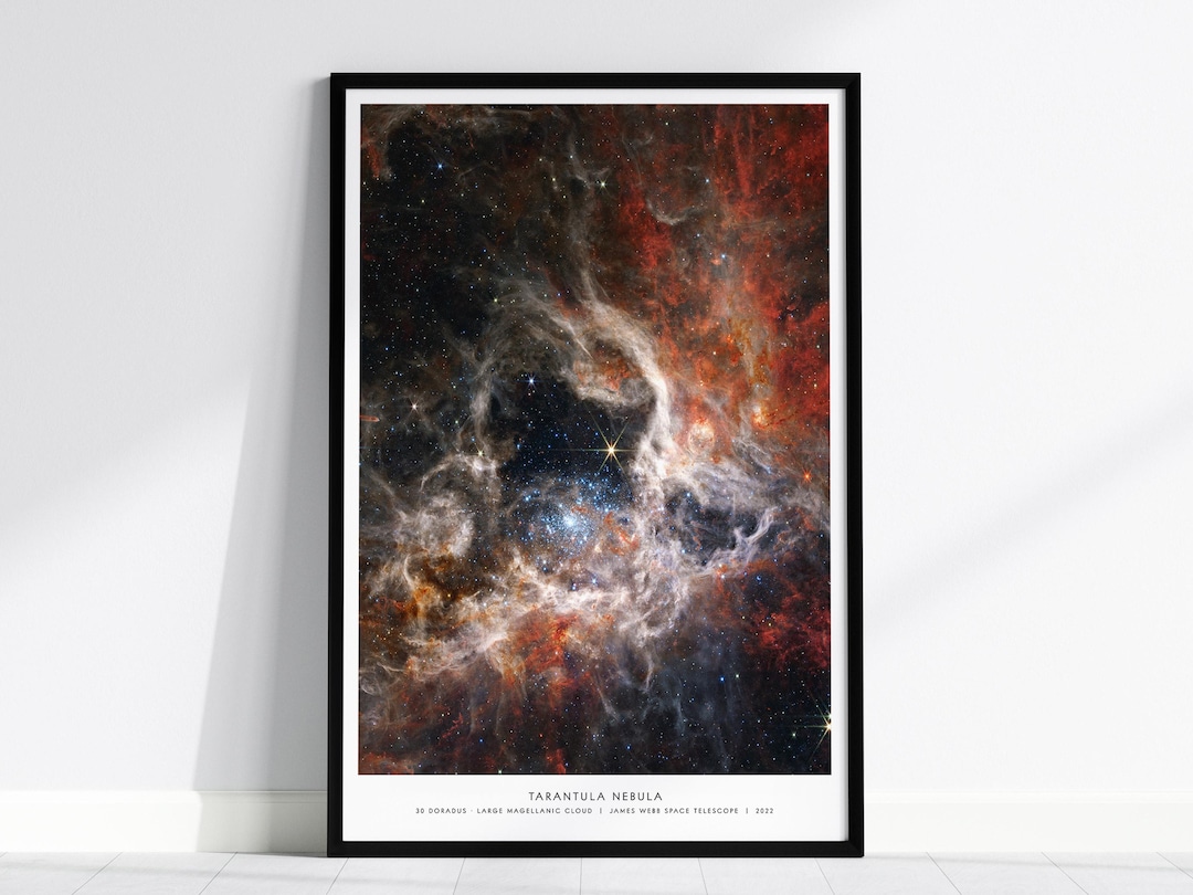 Tarantula Nebula Poster – James Webb Space Telescope Print, Space Wall ...