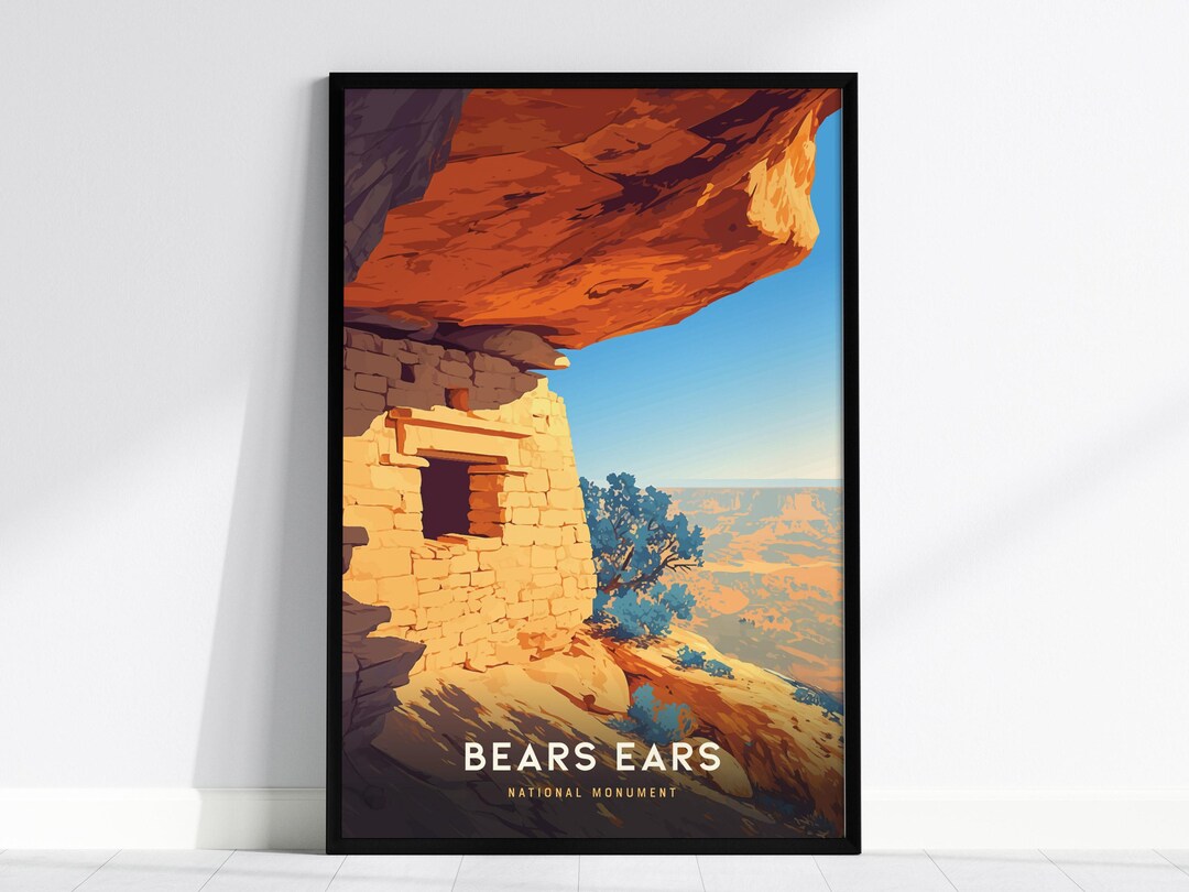 Bears Ears National Monument, Utah Poster – House of Fire Ruins View ...