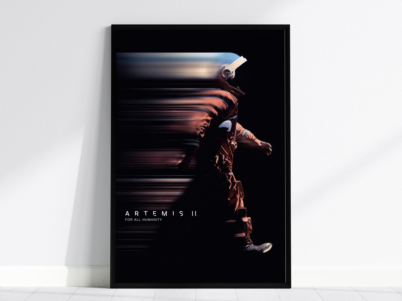 Artemis II Space Mission Poster: NASA Astronaut Art Print, Framed or ...
