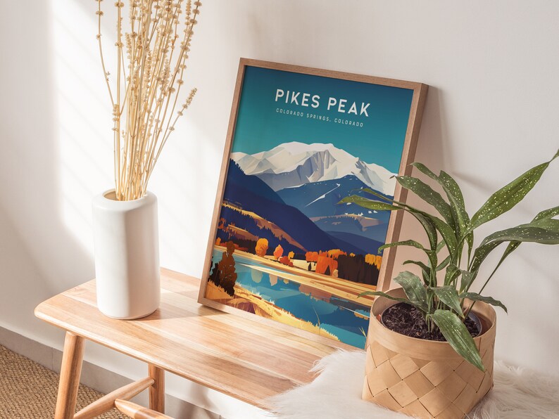 Pikes Peak, Colorado Springs, Colorado Pikes Peak Wall Art Poster ...
