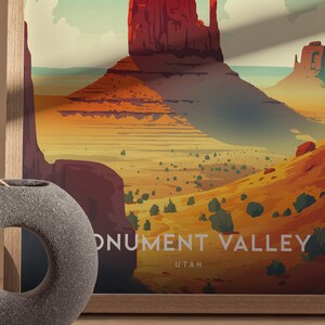 Monument Valley Utah Poster, Iconic Desert Landscape Art, Framed ...
