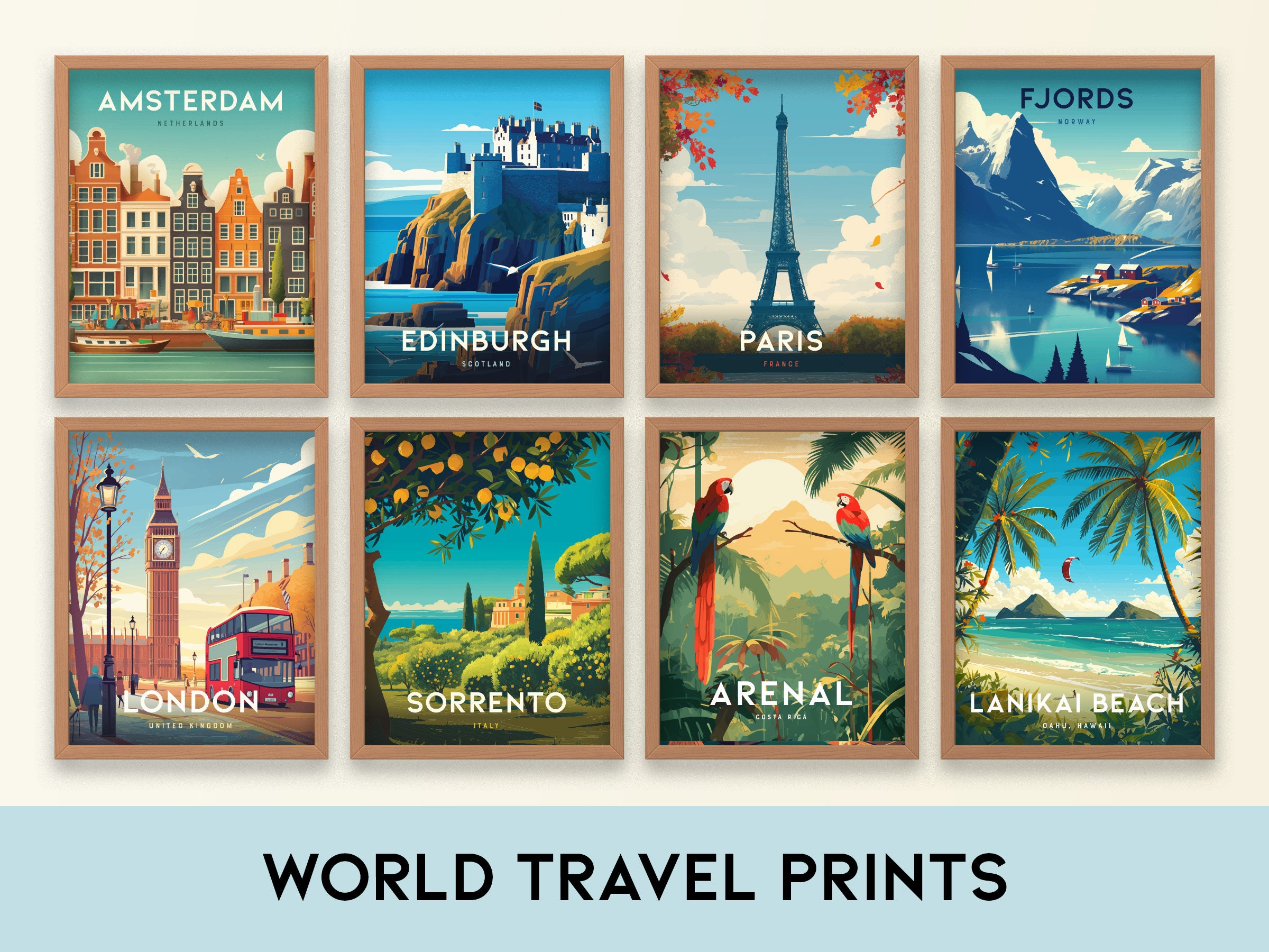 Your Custom Travel Poster, Custom Personalized Travel Illustration ...