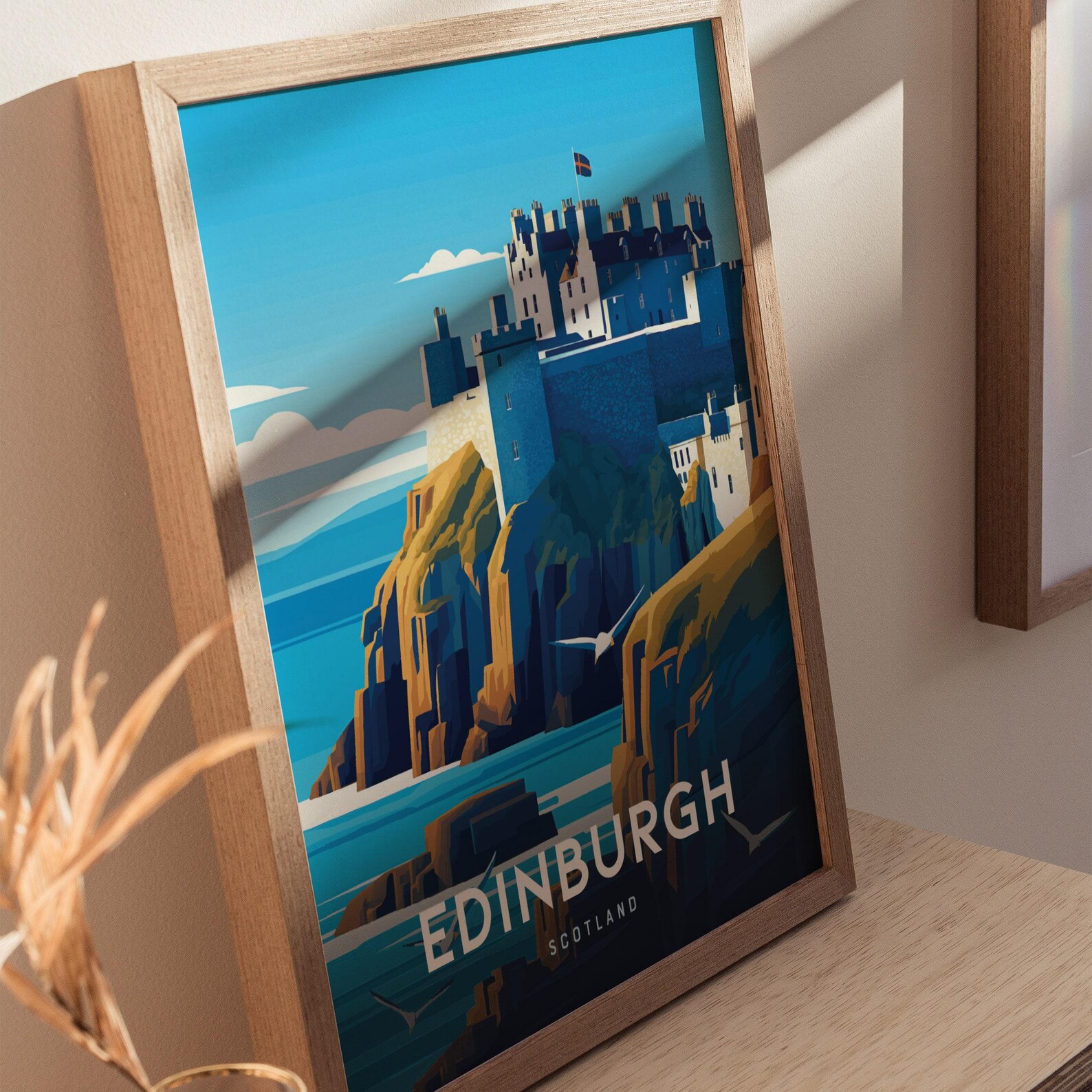 Edinburgh Castle Print: Scotland Travel Poster, Home Decor - Etsy