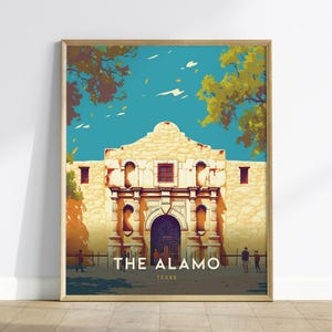 The Alamo Texas Print: San Antonio Historic Landmark Art - Etsy