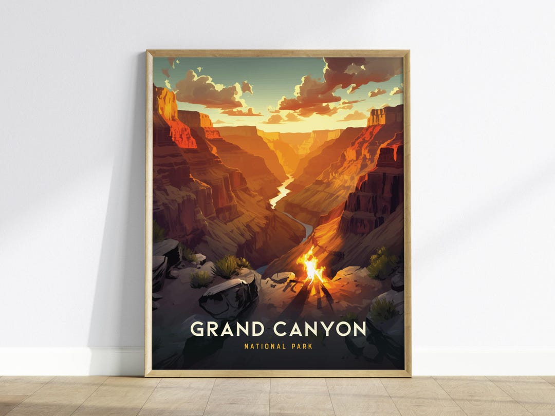 Grand Canyon National Park Poster: Framed Travel Wall Art - Etsy