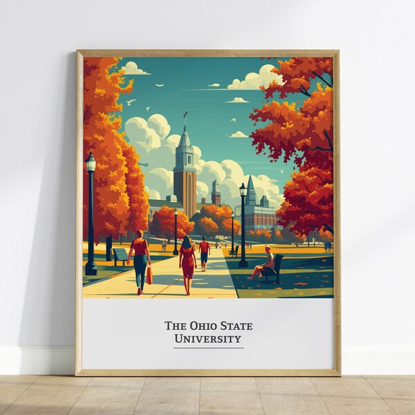 Ohio State Buckeyes Wall Art - Etsy