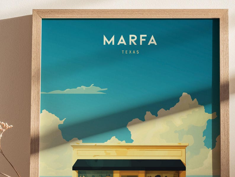 Prada Marfa Art Print: Marfa Texas Minimalist Decor - Etsy