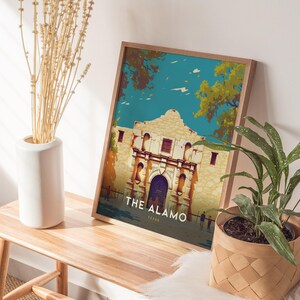 The Alamo Texas Print: San Antonio Historic Landmark Art - Etsy
