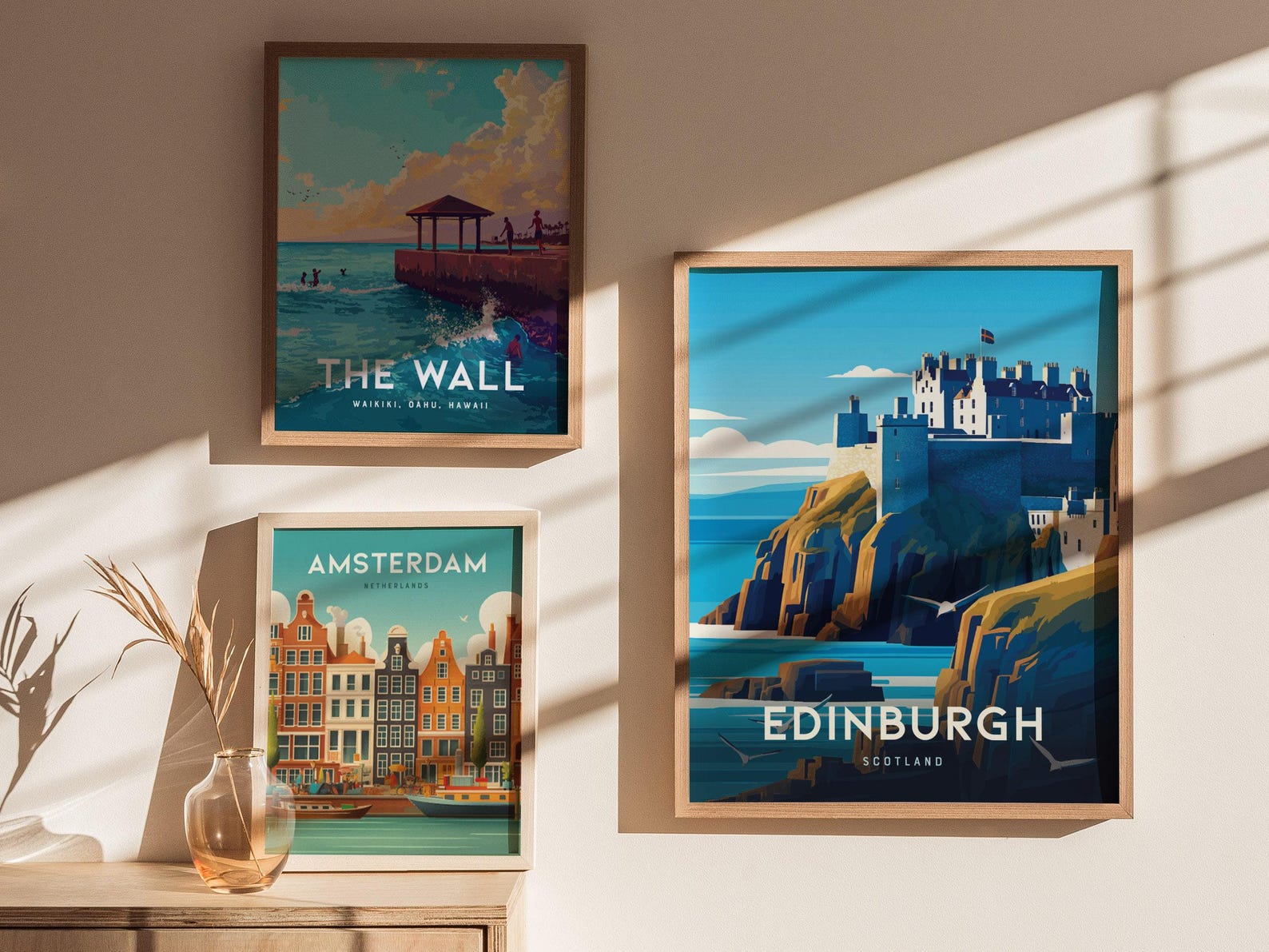 Edinburgh Castle Print: Scotland Travel Poster, Home Decor - Etsy