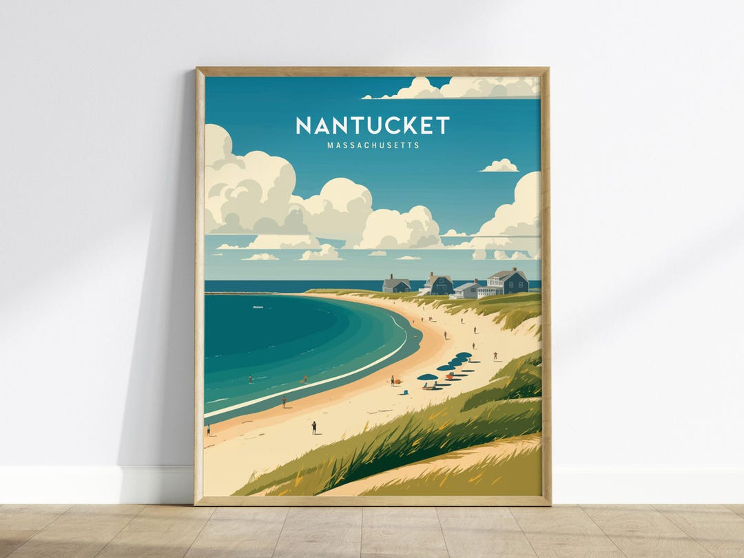 Nantucket, Massachusetts Poster - Iconic Coastal Scenery, Perfect for ...