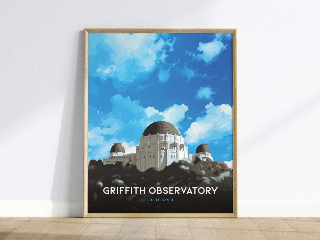 Los Angeles Framed Travel Poster, Los Angeles Griffith Observatory ...