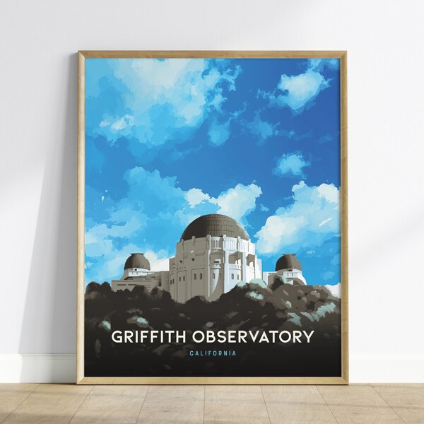 Griffith Observatory Poster - Etsy