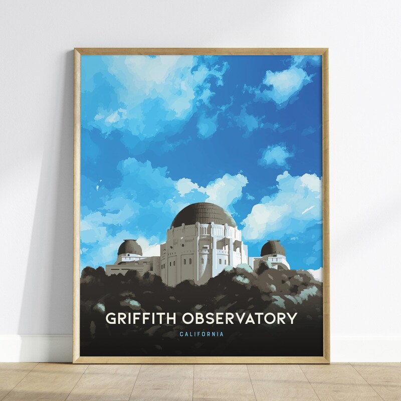 Griffith Observatory Poster - Etsy