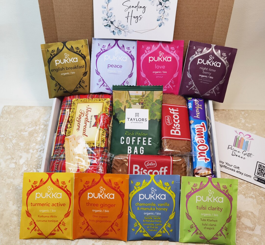 Organic Pukka Tea, Biscoff Biscuits, Coffee, Tea Gift Box, Letterbox ...