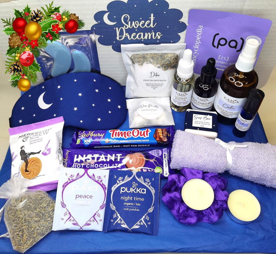 Luxury Sleep Gift Box: Lavender Aromatherapy, Eye Mask & Treats - Etsy