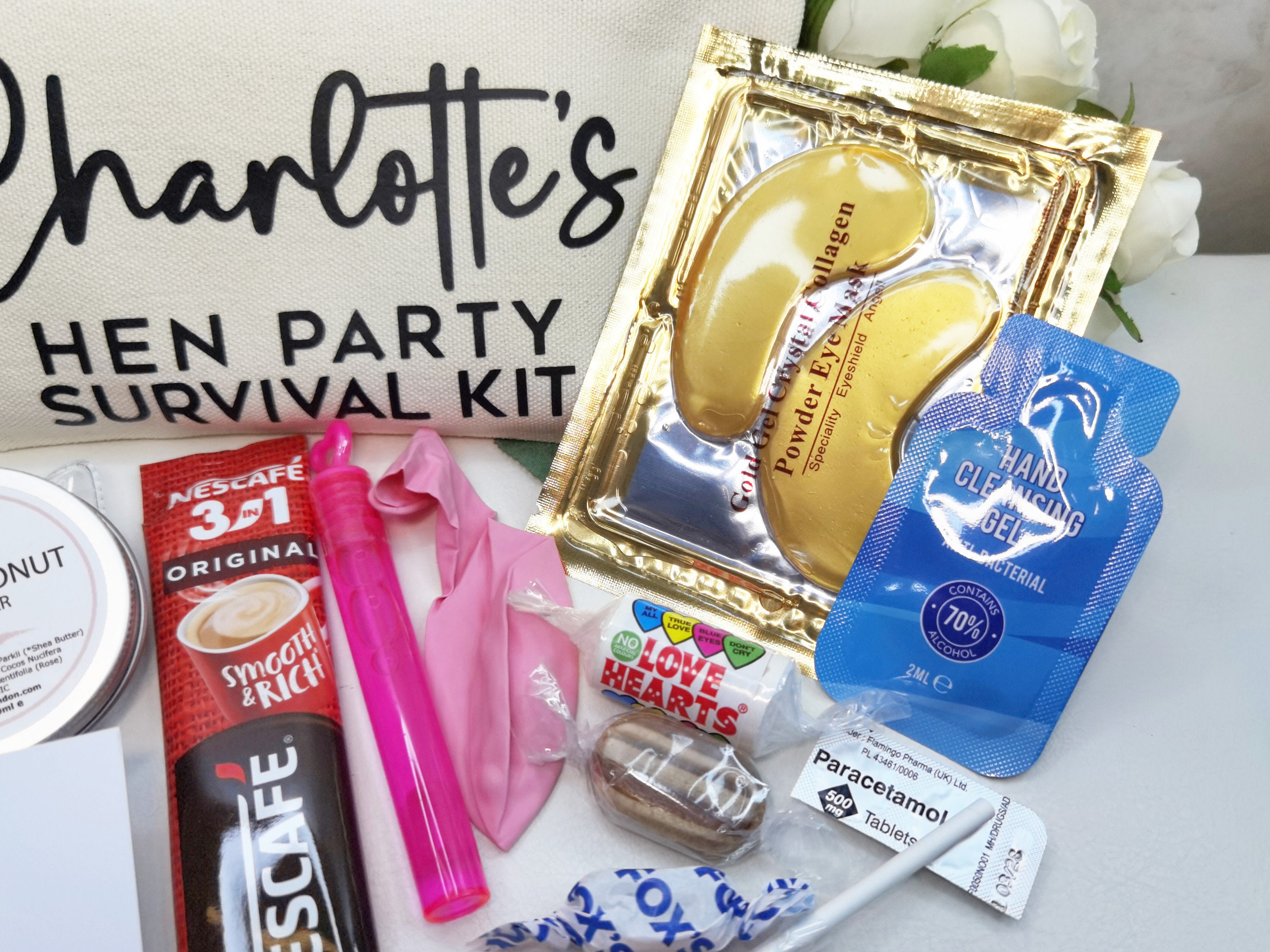 Personalised Hangover Kit Prefilled Survival Kit Hen Do Favour Wedding ...