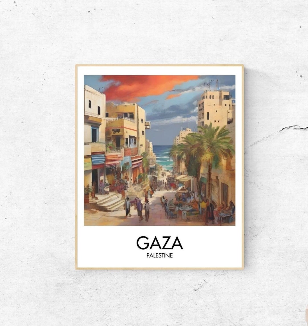 Gaza Wall Art Art Gaza Palestine Poster Gaza Travel Art - Etsy