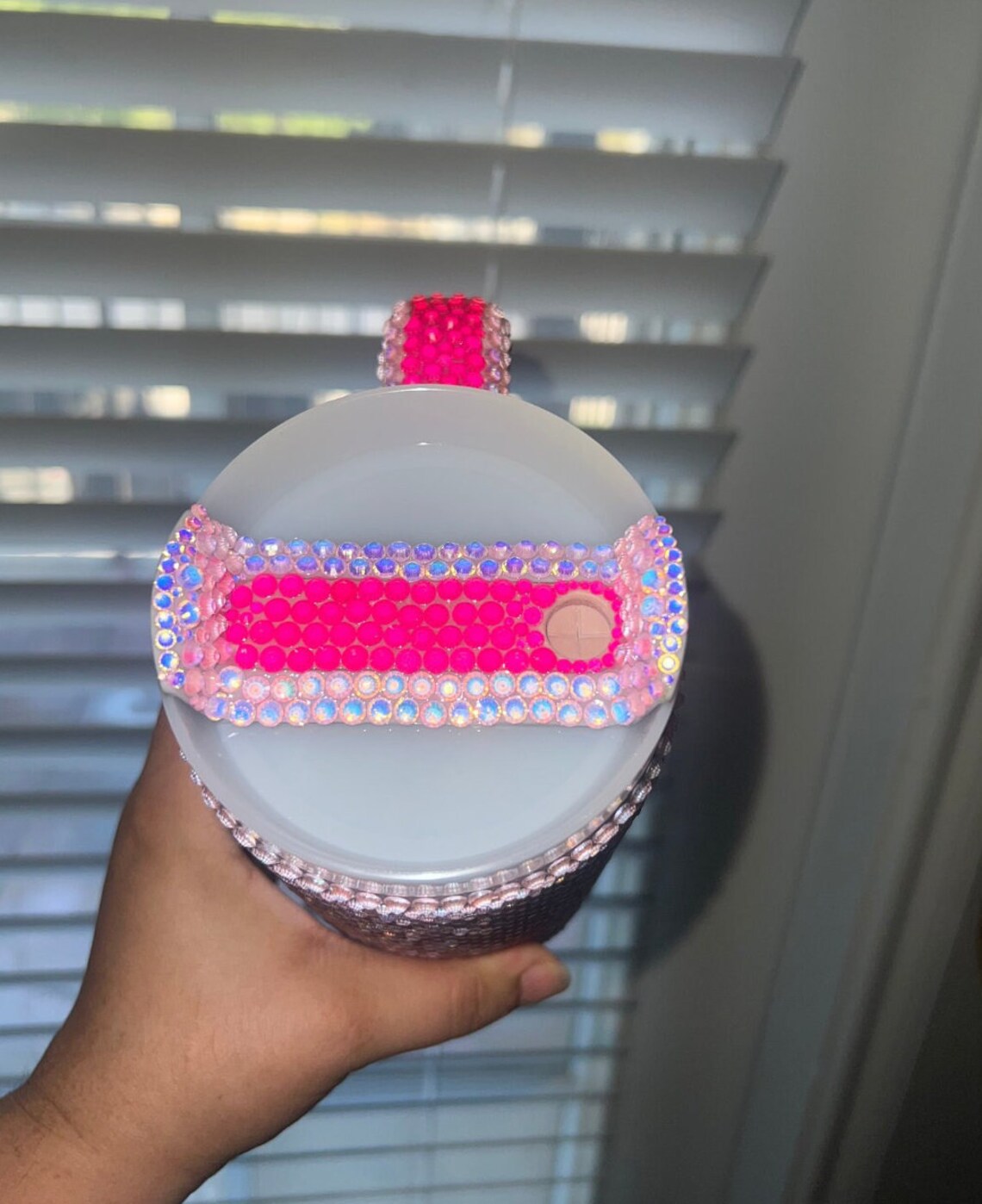 Full Bling Pink Opal Glass Rhinestones 30oz Stanley - Etsy