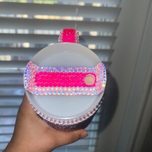 Full Bling Pink Opal Glass Rhinestones 30oz Stanley - Etsy