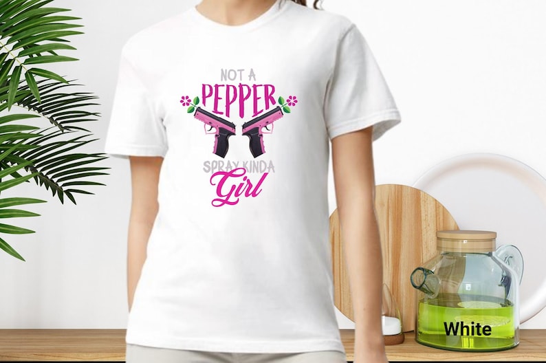 Gun Tee, Not A Pepper Spray Kind of Girl Outfit, Comfort Colors ...