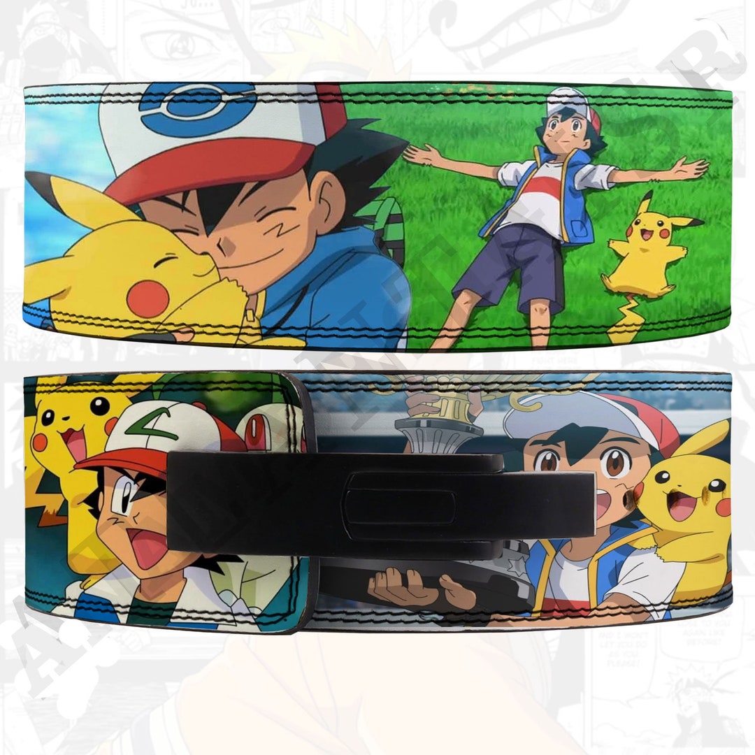 Pokemon Anime Lever Belt Powerlifting Belt Ash Pikachu Lever Lifting ...