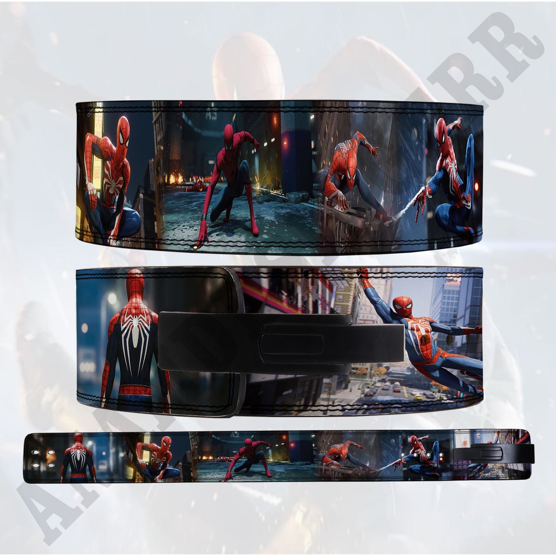 Spider-man Lever Belt Custom Weight Lift Belt Spider-man Gym Belt ...