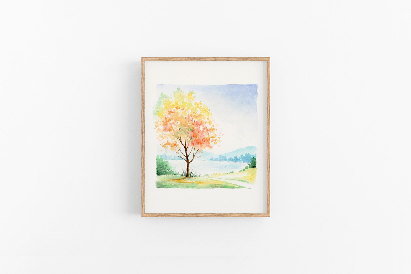Set of 4 Tree Prints, Four Seasons Art Print, Four Seasons Watercolor ...