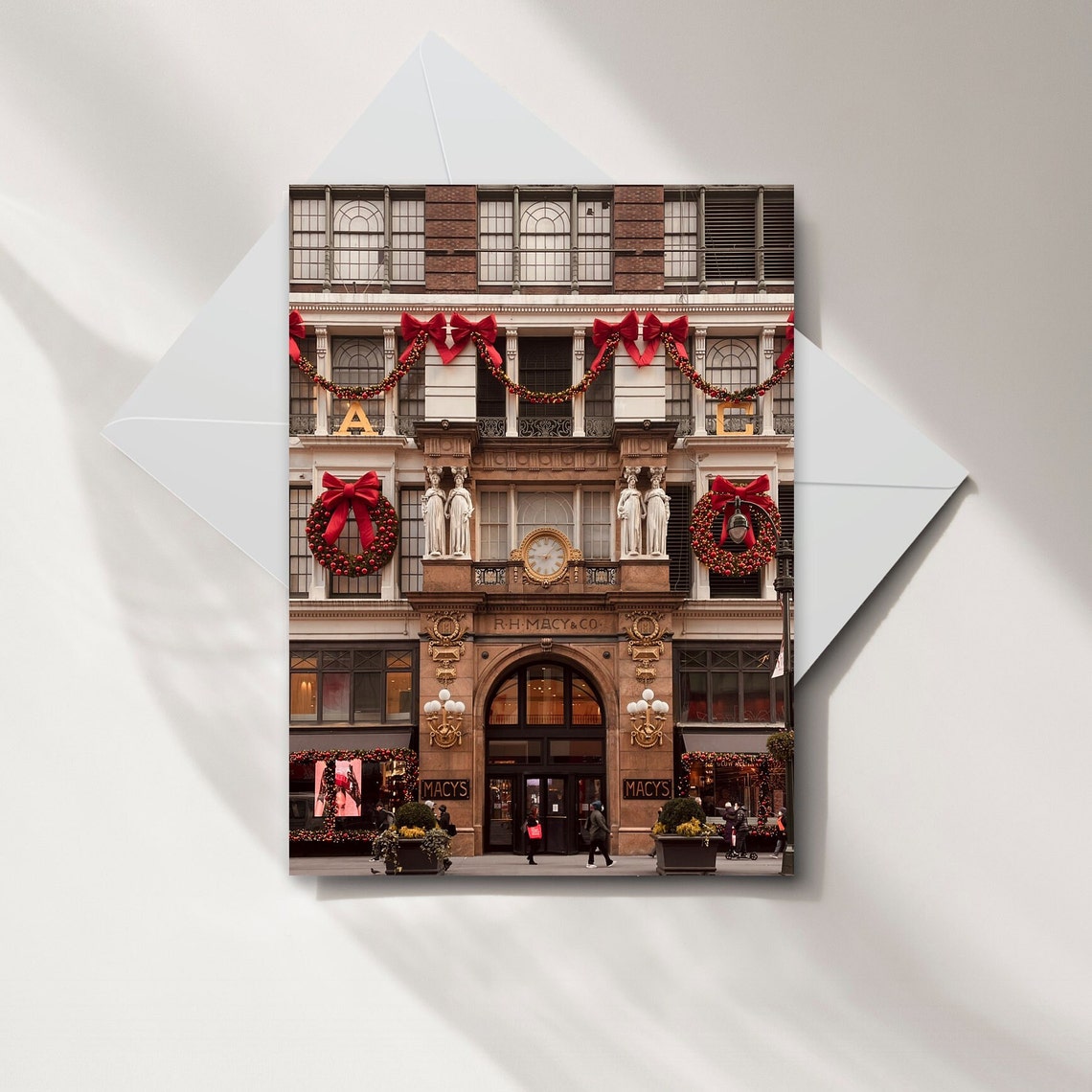 NYC Christmas Card Set: Macy's Holiday Scene - Etsy