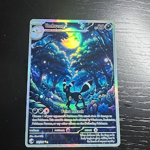 Umbreon V Ex Gx Vstar Pokemon Custom Card Holographic - Etsy